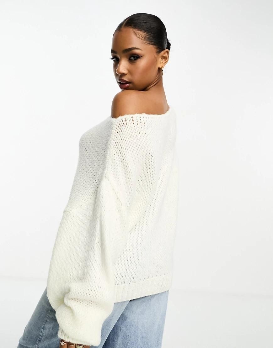 Asos Design tfq Akryl Sweter Oversized Asymetryczny Ecru Xs NH2 - Ceny i opinie - Ceneo.pl