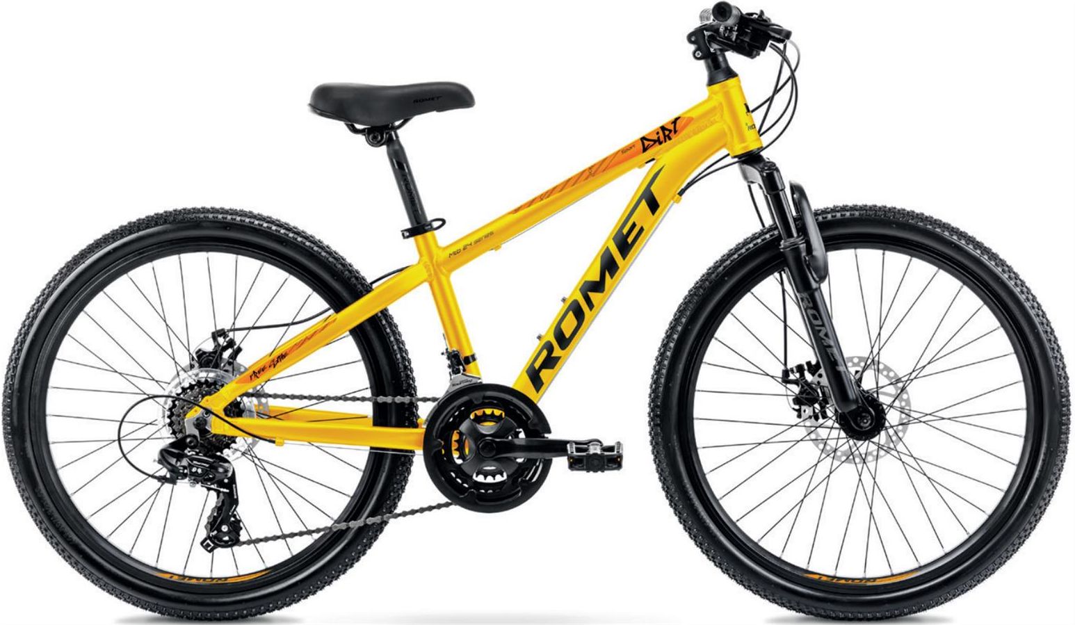 Romet Rower Dziecięcy Rambler Dirt 24 Żółty-Pomarańczowy / Rozmiar Ramy ...