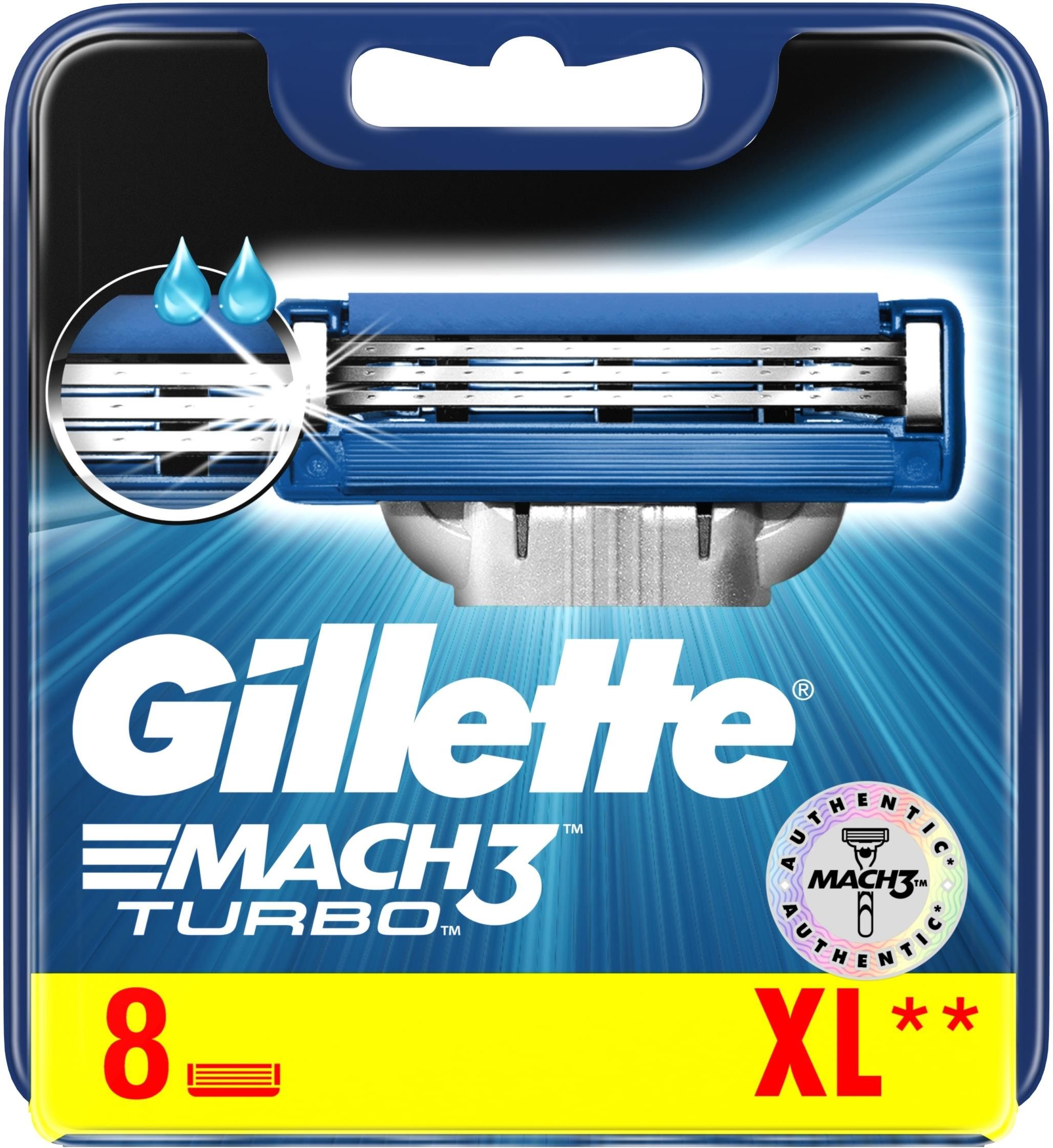 Gillette Mach 3 Turbo Ostrza 8 szt. - Opinie i ceny na Ceneo.pl