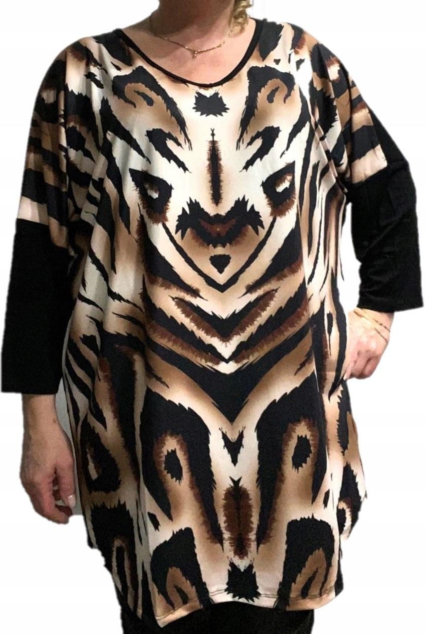 Bluzka Tunika Print Panterka 5XL 50 52 54 - Ceny i opinie - Ceneo.pl