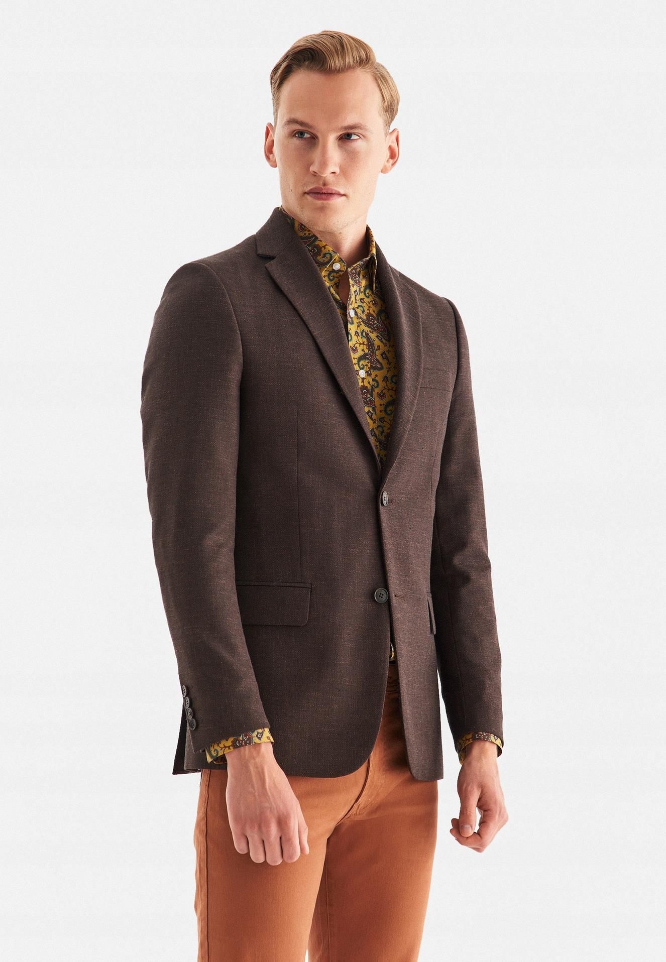 Brązowa marynarka męska Pako Lorente 182/60 - Ceny i opinie - Ceneo.pl