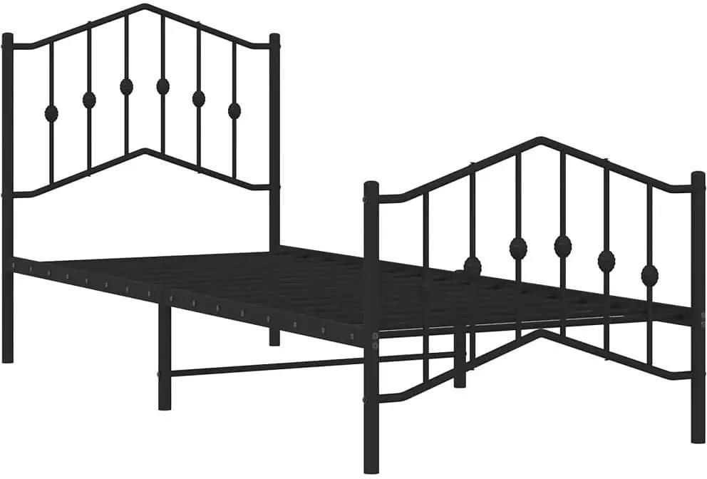 Elior Czarne Metalowe Łóżko Jednoosobowe 80X200 Cm Emelsa - Opinie i ...