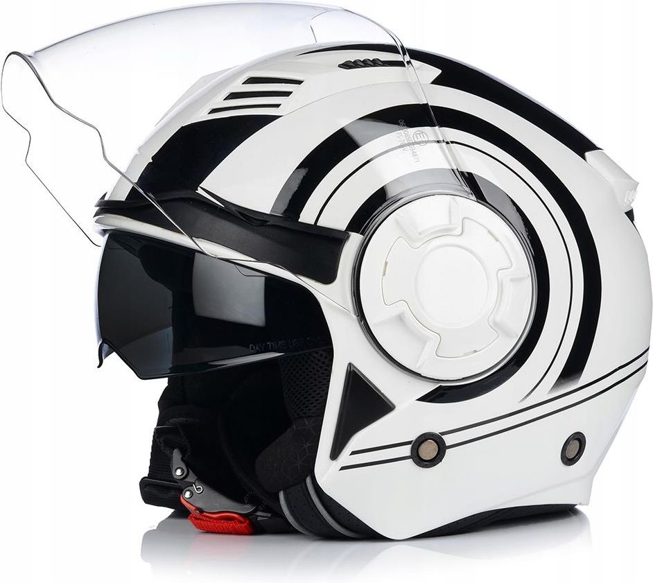 Kask motocyklowy Vito Helmets Isola Jet Otwarty Biały + Blenda - Opinie ...