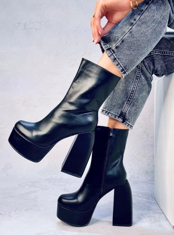 Botki Na Platformie Nicole Black 40 - Ceny i opinie - Ceneo.pl