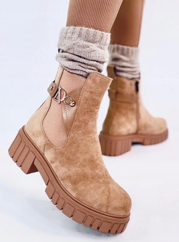 Sztyblety Na Platformie Errol Beige 40 - Ceny i opinie - Ceneo.pl