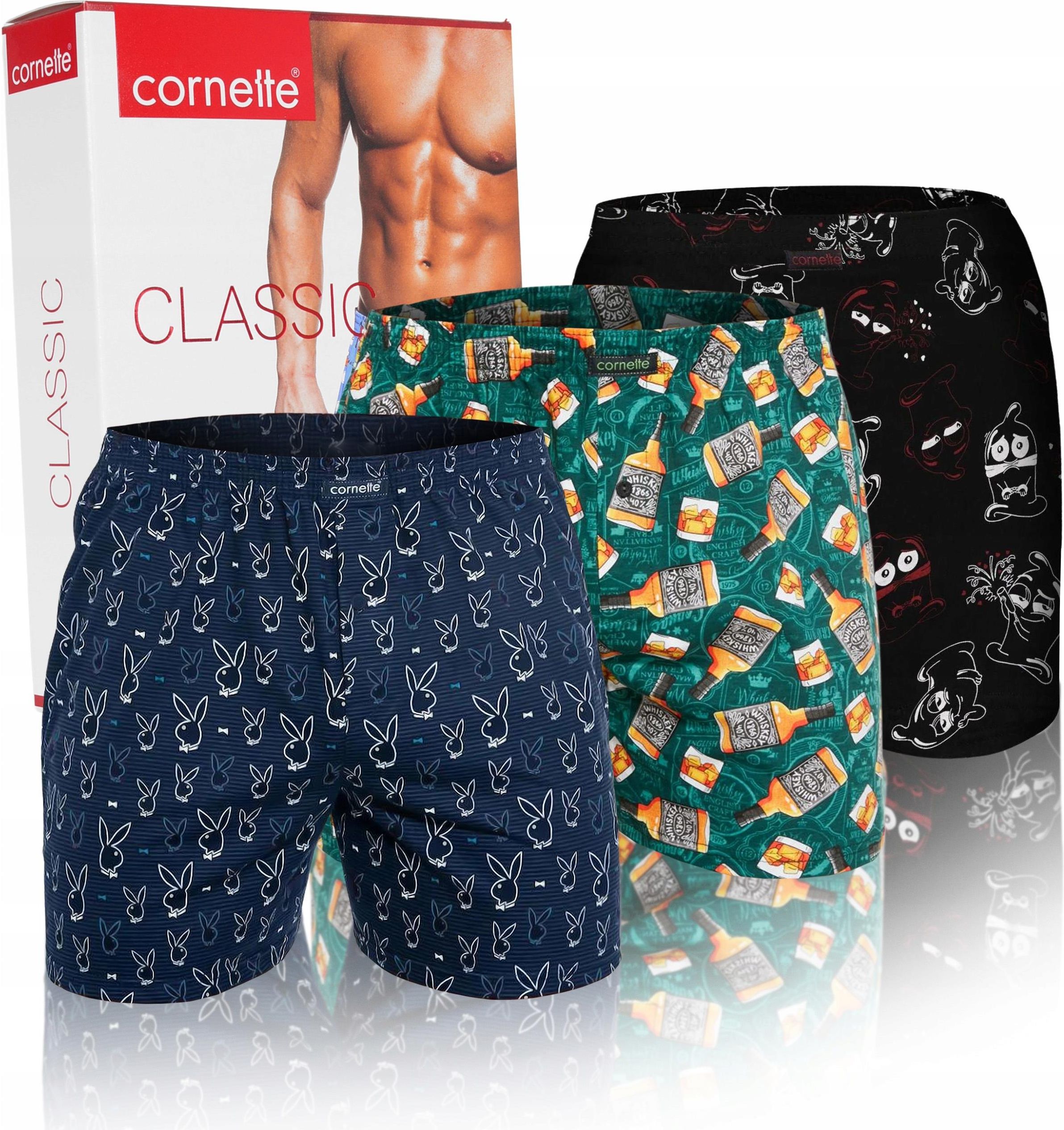 Cornette Bokserki Luźne Bawełniane BM155 Classic 3pak M - Ceny i opinie ...