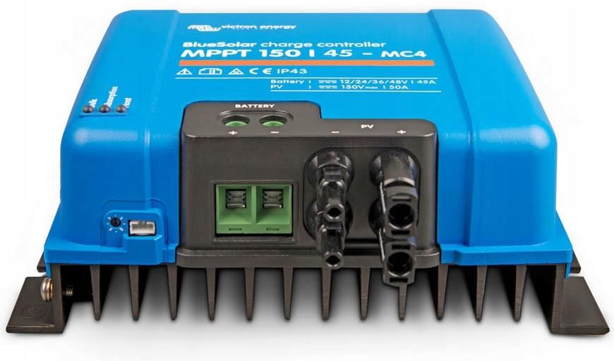 Pakiet solarny Regulator ładowania Blue Solar MPPT 150V/45A – MC4 ...