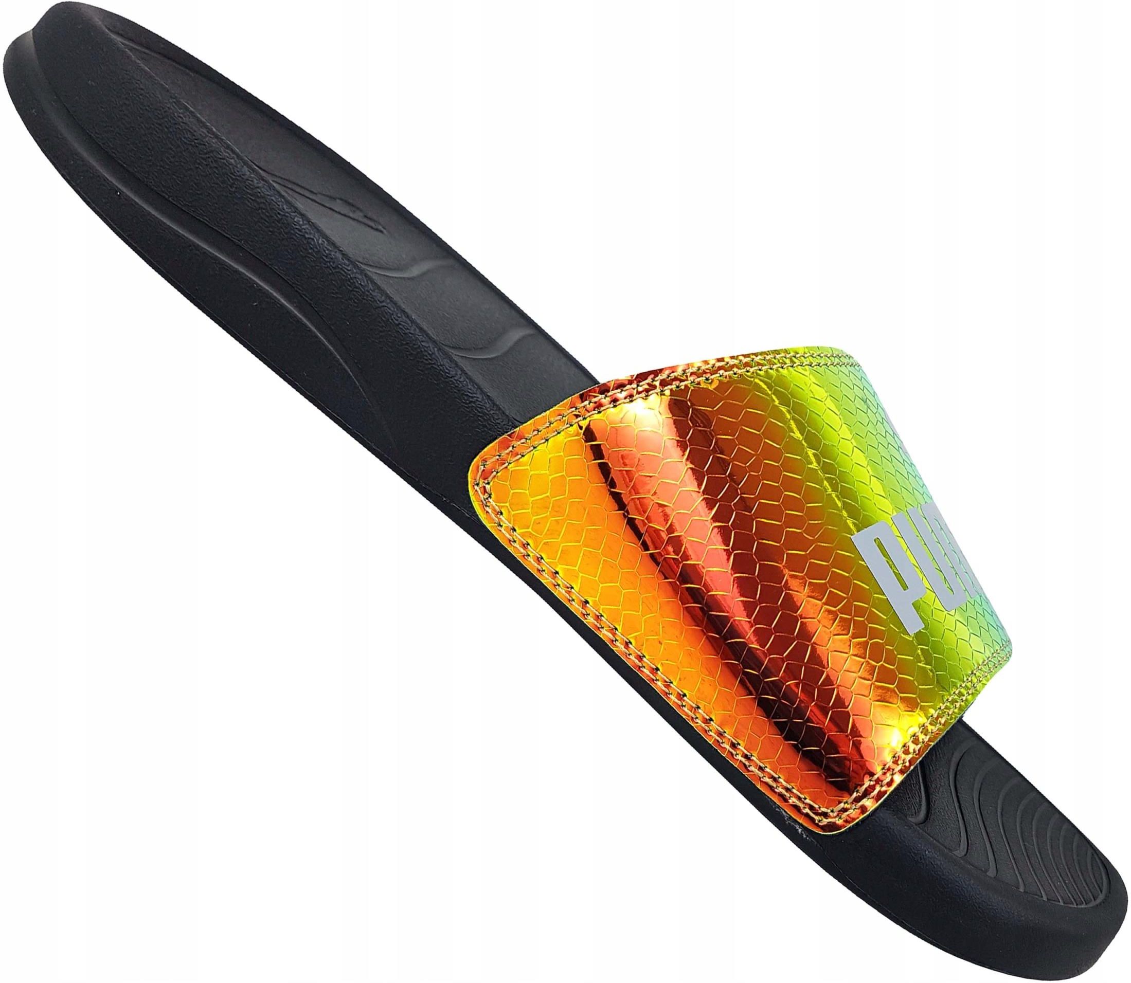 Puma Popcat 20 Damskie Klapki Złote Basen Hologram - Ceny i opinie ...