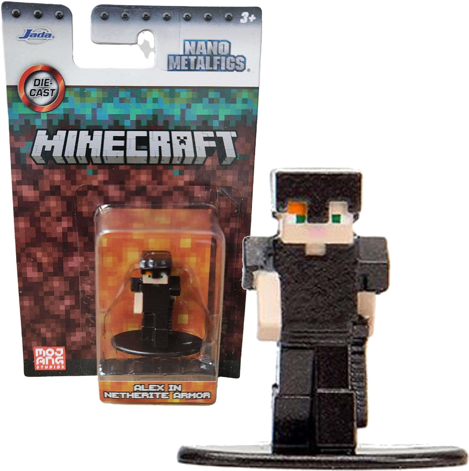 Jada Toys Minecraft Metalowa Figurka Kolekcjonerska Alex In Netherite ...