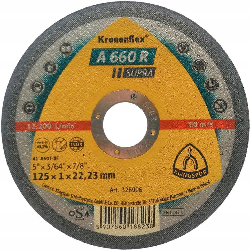 Tarcza tnąca Klingspor Do Cięcia Metalu Płaska 125x1mm 328906 - Opinie ...