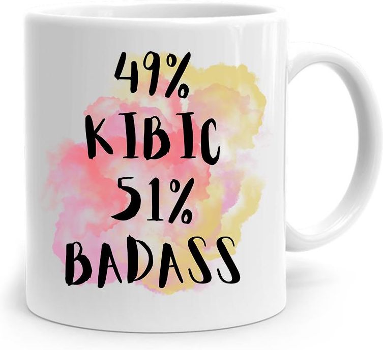 Polidraw Dla Kibcia Kibola Fana Kubek 49% Kibic 51% Badass Z Nadrukiem ...