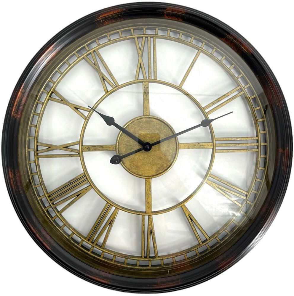Zegar LOFT 50 cm Brown / Gold Y710 - Opinie i atrakcyjne ceny na Ceneo.pl