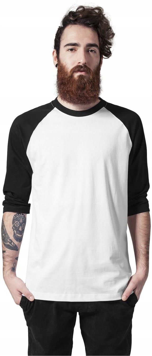 Longsleeve Contrast 3/4 Sleeve Raglan White L - Ceny i opinie - Ceneo.pl