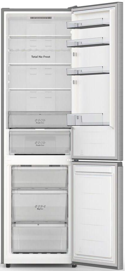 Lodówka Hisense RB440N4ACA z zamrażalnikiem dolnym 201,7 cm Srebrna od ...