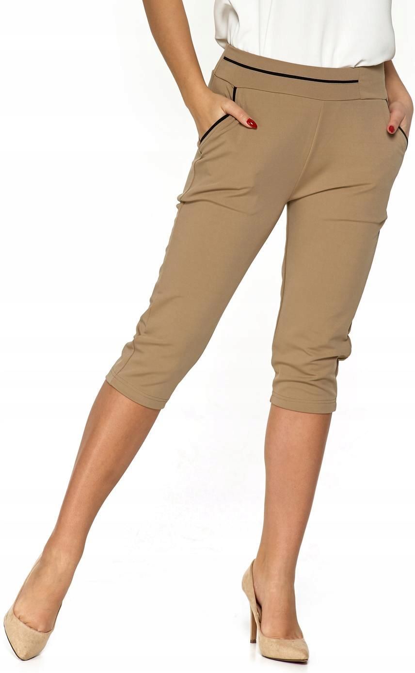 Spodnie Rybaczki 3/4 Damskie Klasyczne Wysoki Stan XXL Moraj - Ceny i ...