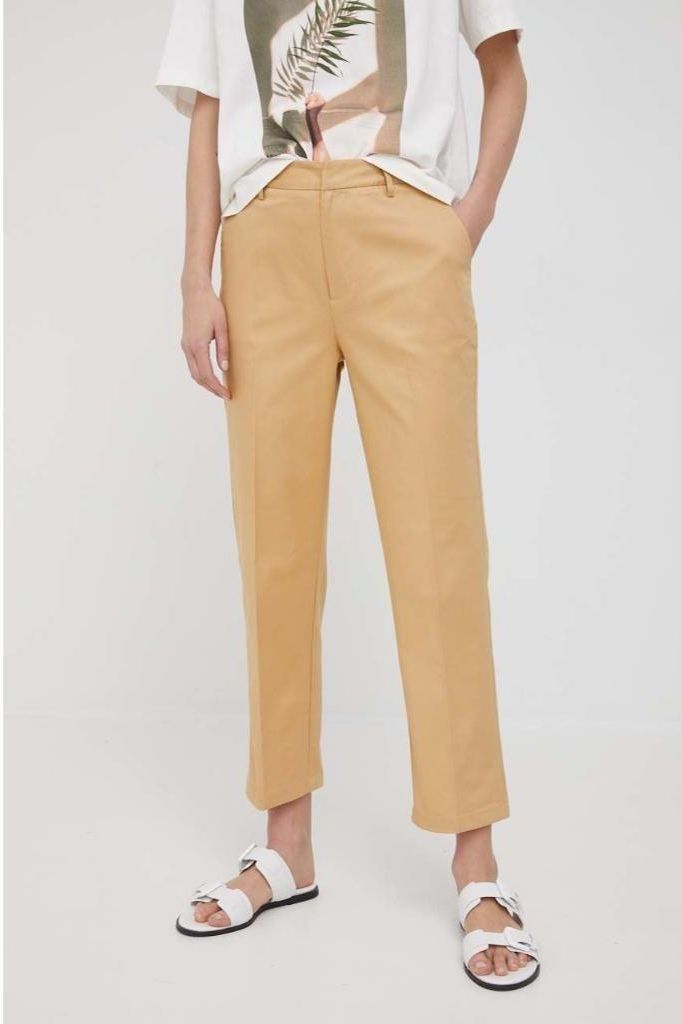 Spodnie marki Scotch & Soda model 166136 kolor Brązowy. Odzież damska ...