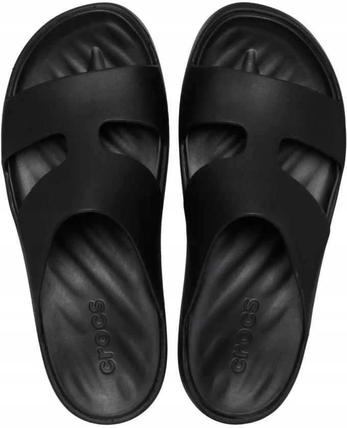 Crocs 209409-001 Gateway Platform H-Strap czarne klapki platformy W7 37 ...