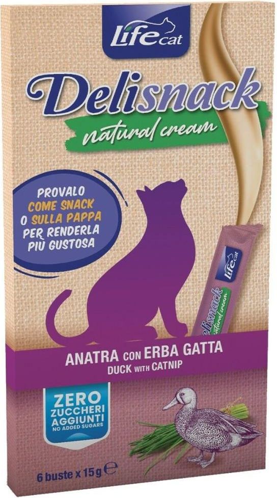 Karma Life Pet Care Life Cat Natural Cream Duck 6X15G - Ceny i opinie ...