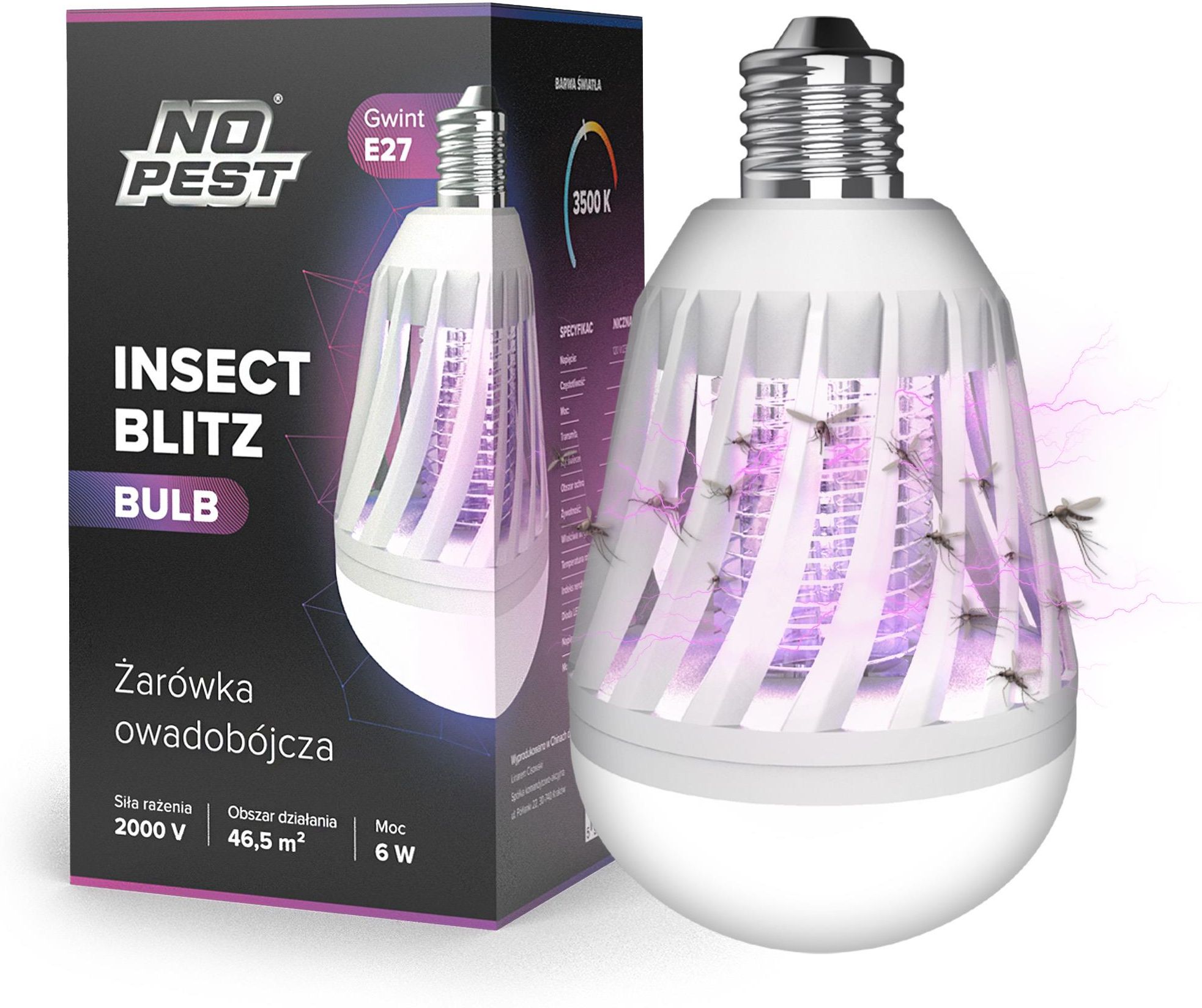 No Pest Lampa Na Owady Żarówka Owadobójcza Insect Bulb - Ceny i opinie ...