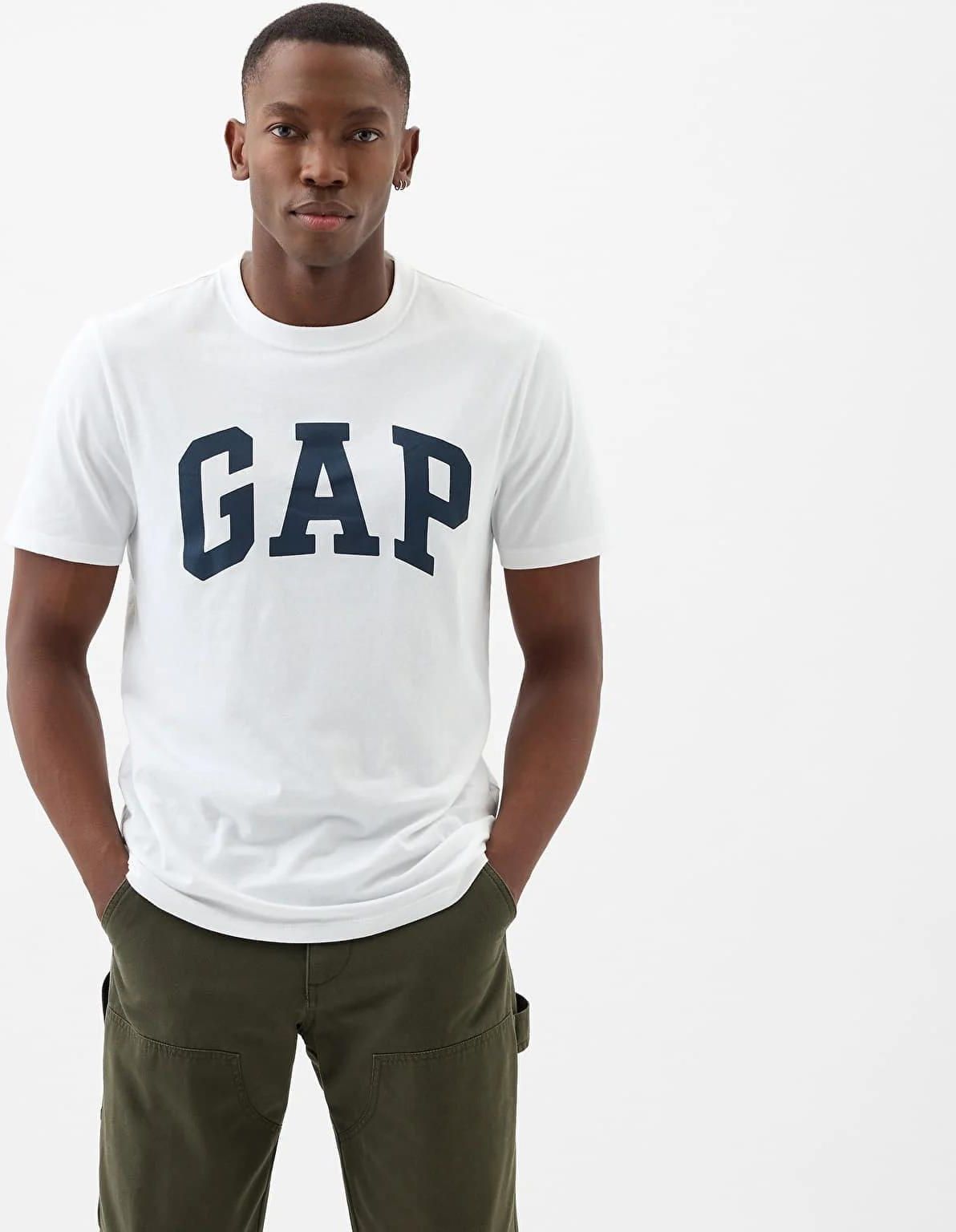 GAP Basic Logo Tee White V2 Global - Ceny i opinie - Ceneo.pl