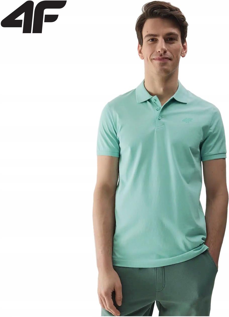 Koszulka Polo Męska 4F M129 Bawełniana Polówka T-shirt Limitowana XXL ...