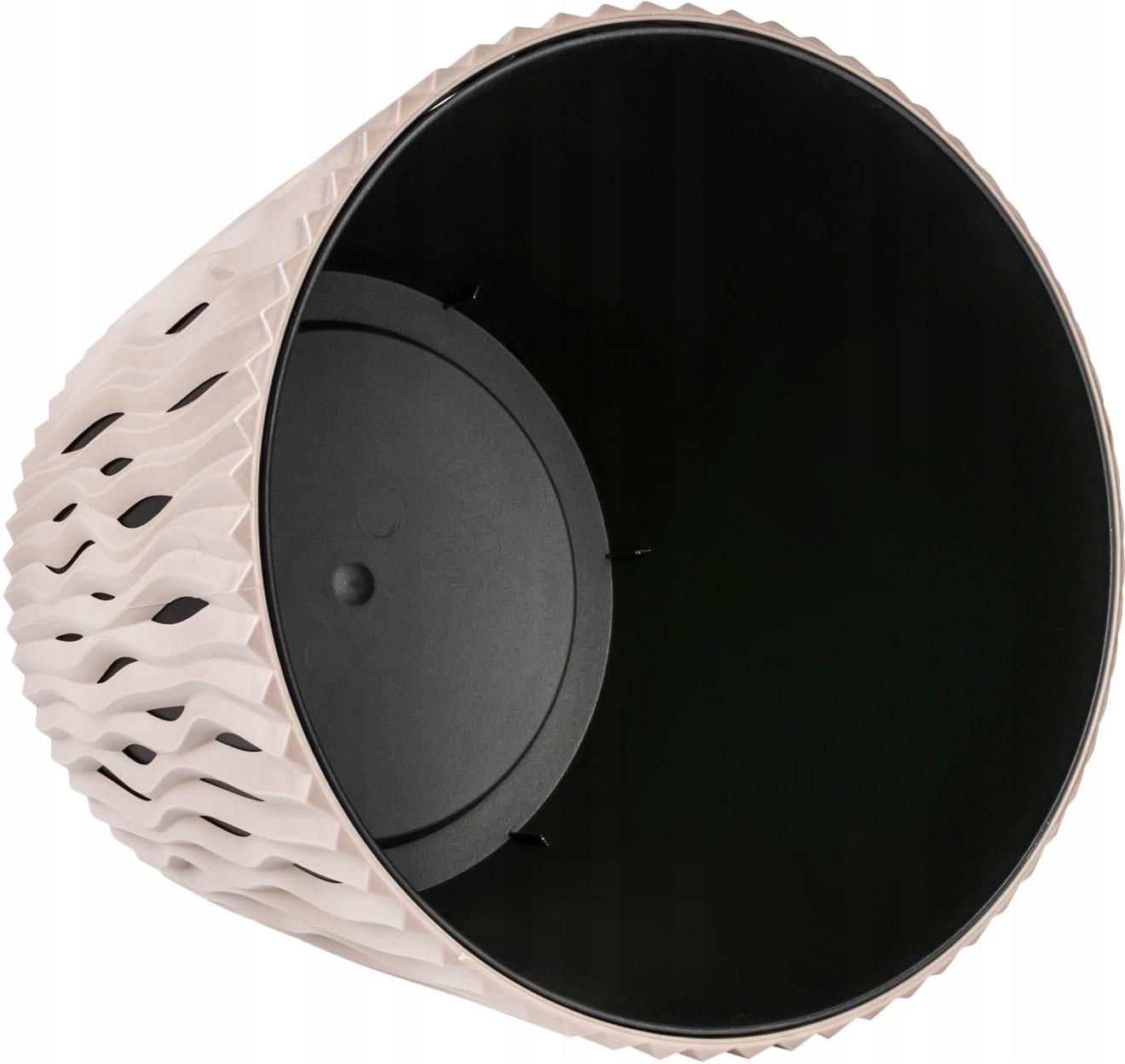 Prosperplast Doniczka Okrągła + Wkład Sandy Round 19Xh16,5cm Mocca ...