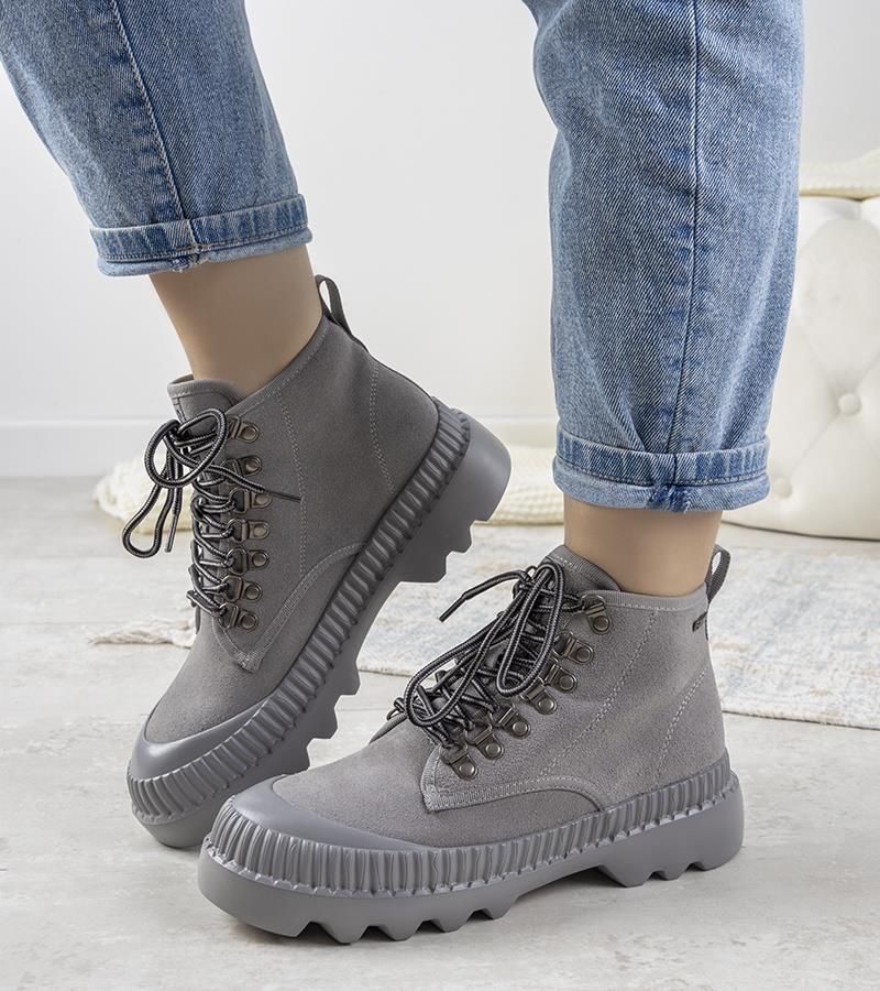 Szare botki sportowe Big Star damskie Laprise - Ceny i opinie - Ceneo.pl