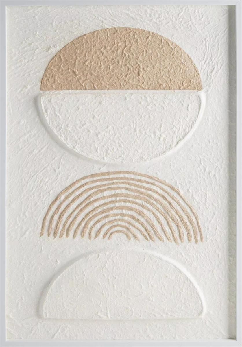 Obraz Abstrakcja Styl Boho 40X60 Biały+Beżowy - Opinie i atrakcyjne ...