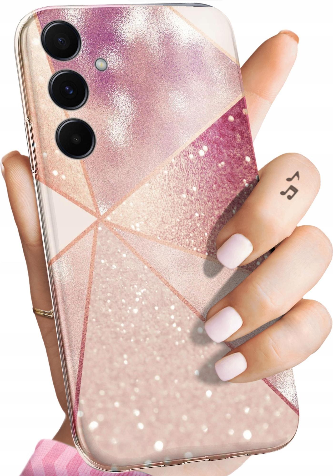 Etui Do Samsung Galaxy A55 5G Różowe Złoto Róż Obudowa Pokrowiec Case ...