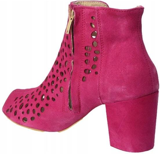 Botki Letnie Exquisite 1184 Fuksja 2 Zamszowe Skór - Ceny i opinie ...