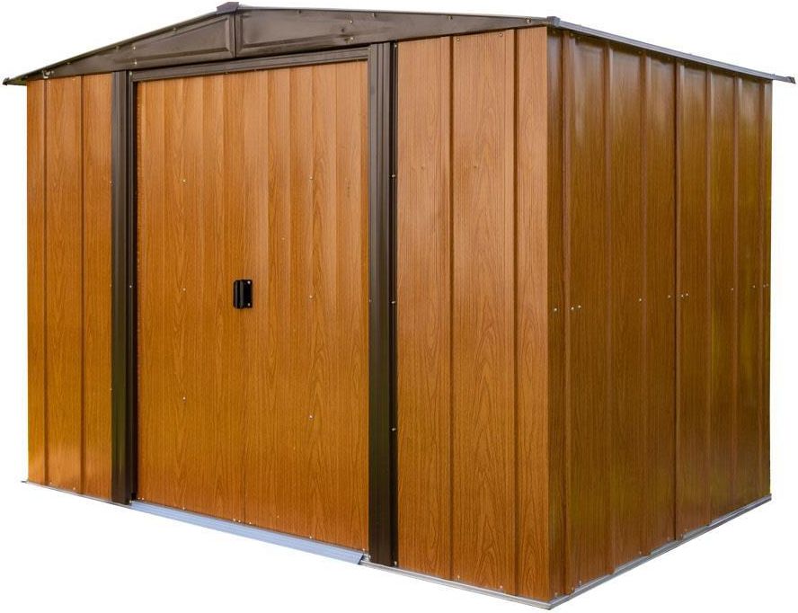 Spacemaker Metalowa Szopa Na Narzędzia Woodlake 86 Brązowy 181X253 ...