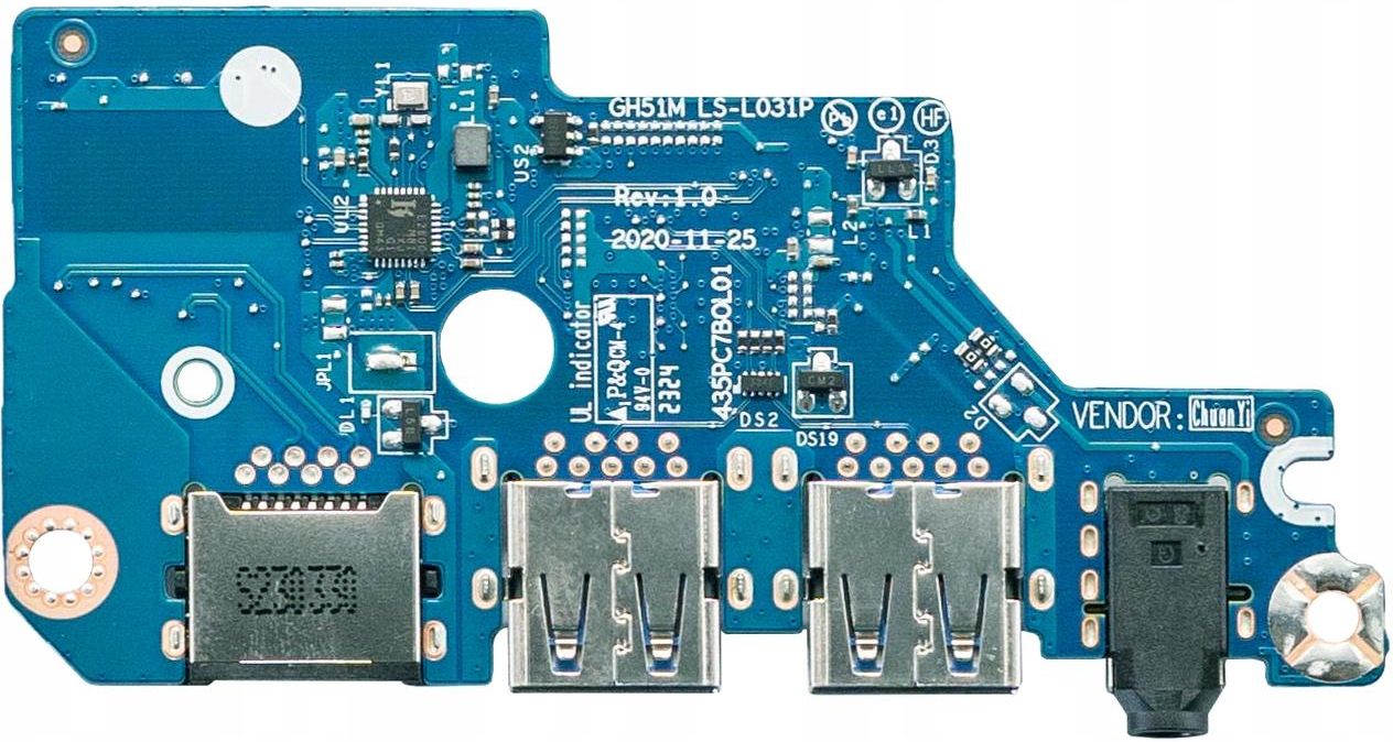 Podzespoły do laptopa Acer Płyta Usb Lan Audio AN515-45 AN515-55 AN515 ...