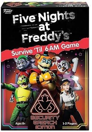 Funko Games Five Nights at Freddy's - Survive 'Til 6AM Security Breach (ENG) - Gra planszowa ...
