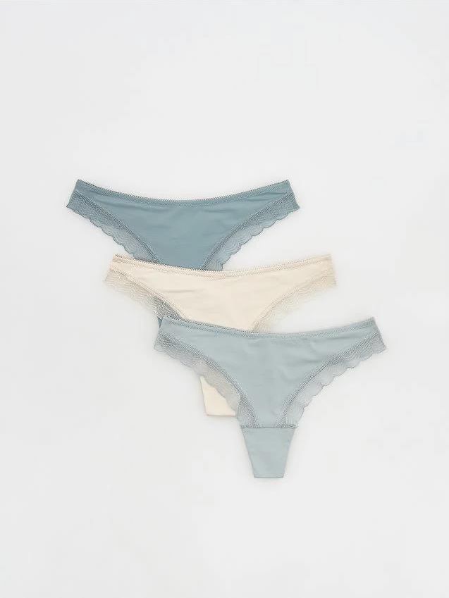 Reserved - Majtki typu stringi 3 pack - granatowy - Ceny i opinie - Ceneo.pl