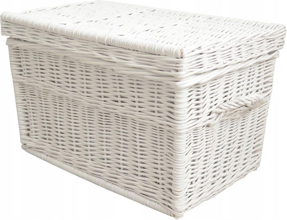 Wiklinowa Wieś Kufer Wiklinowy Kolor Biały Z Wikliny 80Cm Kosz - Opinie ...