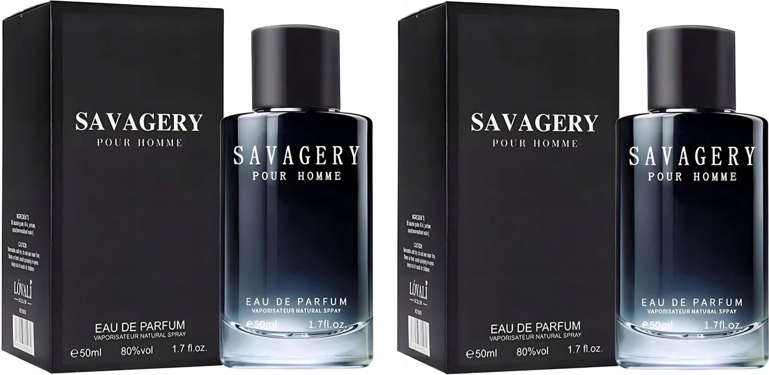 Perfumy męskie SAVAGERY pour homme 2x50ml - Opinie i ceny na Ceneo.pl