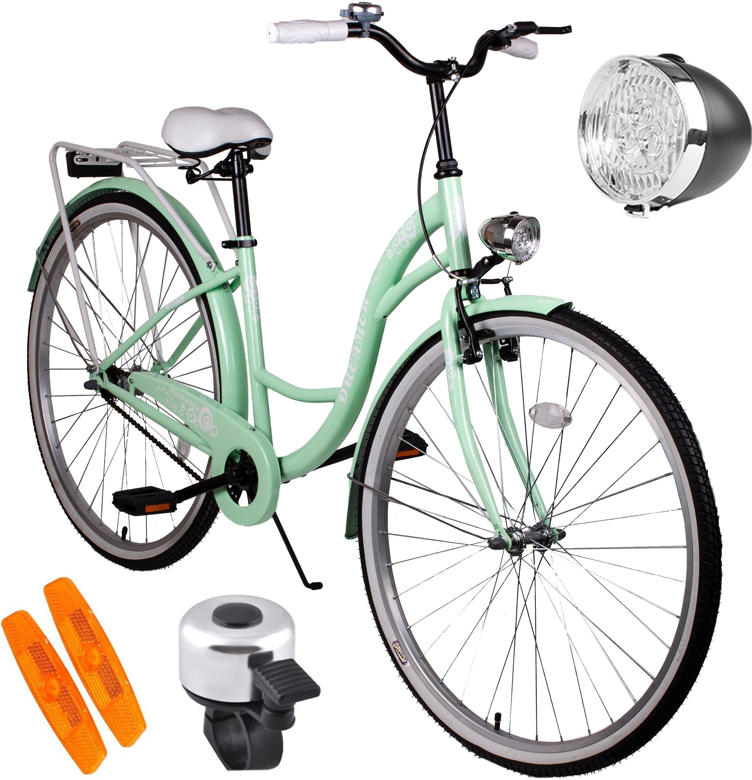 Rower Miejski MalTrack Citybike Dreamer 1-speed Mint 28 - Rowery ...