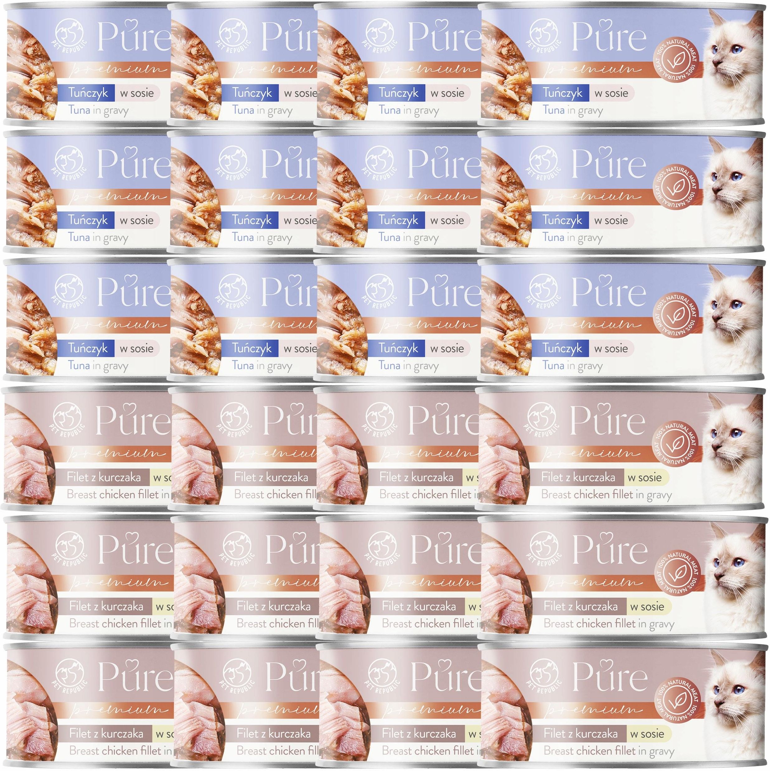 Karma Pet Republic Mokra Karma Dla Kota Pure Kurczak Tuńczyk Mix Smaków ...