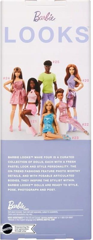 Lalka Barbie Looks 20 Rude włosy/Niebieska spódniczka HRM12 - Ceny i ...