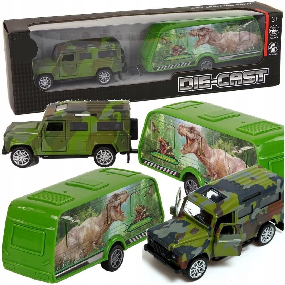 Qulki Zestaw Auto Terenowe Z Przyczepą Kempingową Kamper Otwieranymi Drzwiami - Ceny i opinie ...