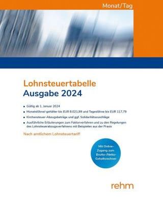 Lohnsteuertabelle Monat/Tag 2024 - Literatura obcojęzyczna - Ceny i ...