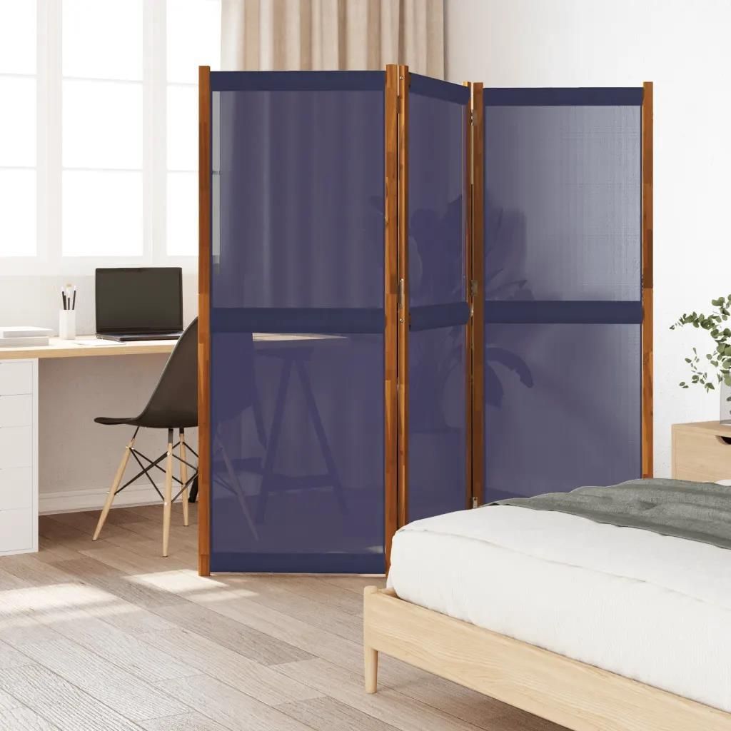 VidaXL Parawan 3 Panelowy Ciemnoniebieski 210X180Cm (4003359) - Opinie ...