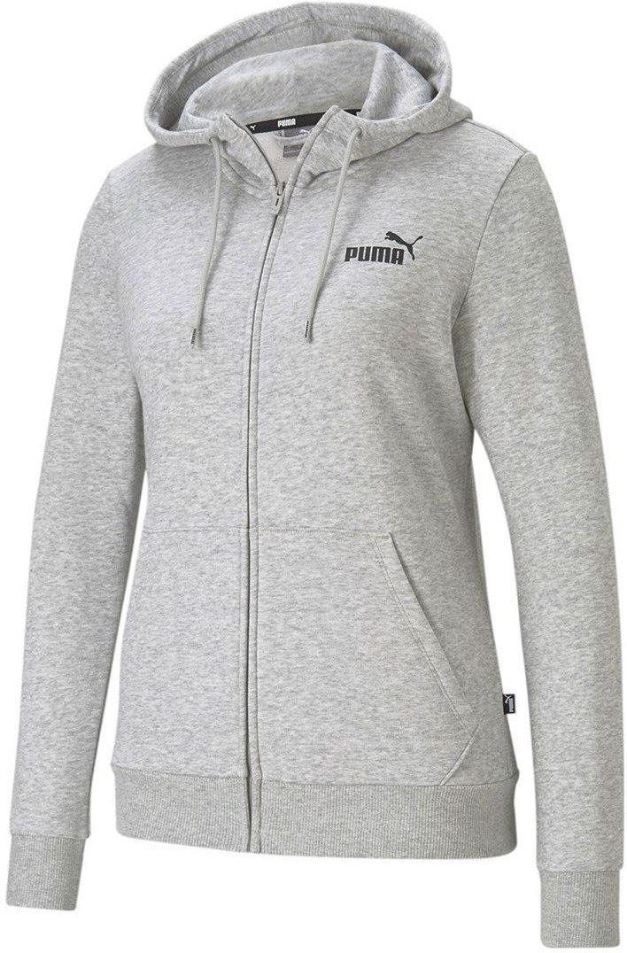 Bluza Damska Puma Ess Small Logo Full Zip Hoodie Tr Szara 586813 04 - Ceny i opinie - Ceneo.pl