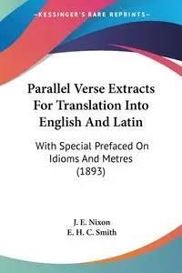 Parallel Verse Extracts For Translation Into English And Latin ...