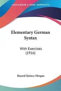 Elementary German Syntax - Literatura obcojęzyczna - Ceny i opinie ...