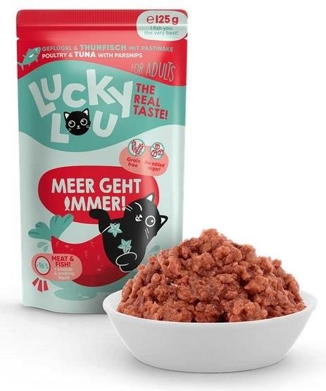 Karma Lucky Lou Lifestage Adult Drób I Tuńczyk Saszetka 125G - Ceny i ...