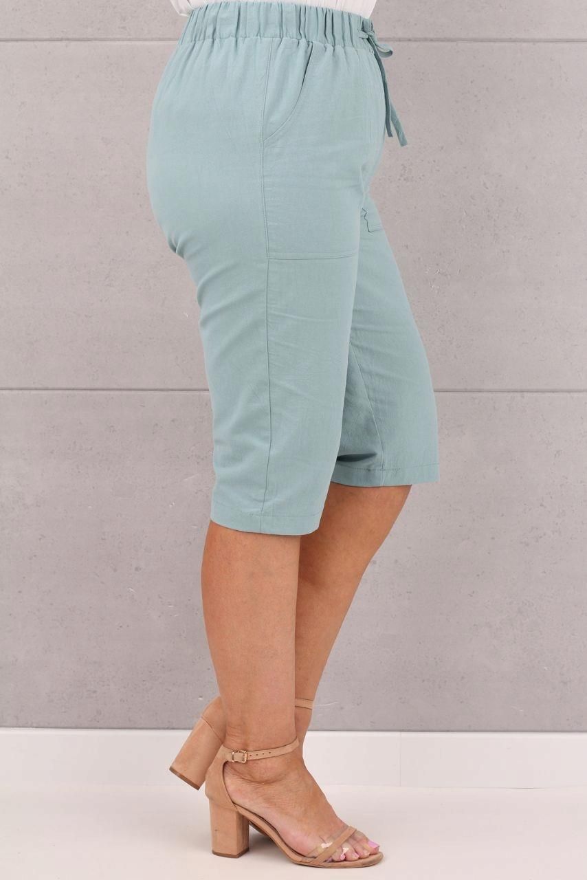 Spodnie Rybaczki Duże Rozmiary Bawełniane Na Gumce Luźne Oversize ...