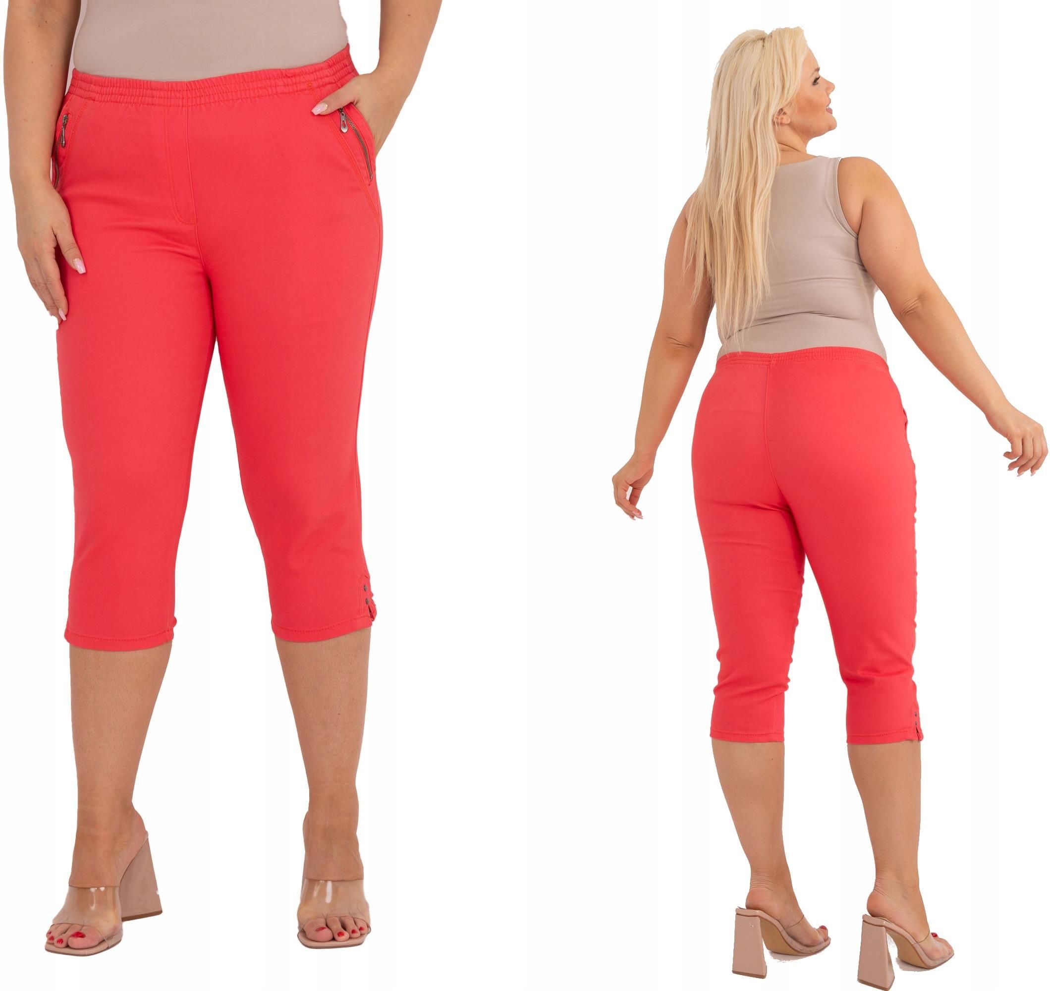 Spodnie materiałowe Rybaczki damskie Plus Size - Ceny i opinie - Ceneo.pl