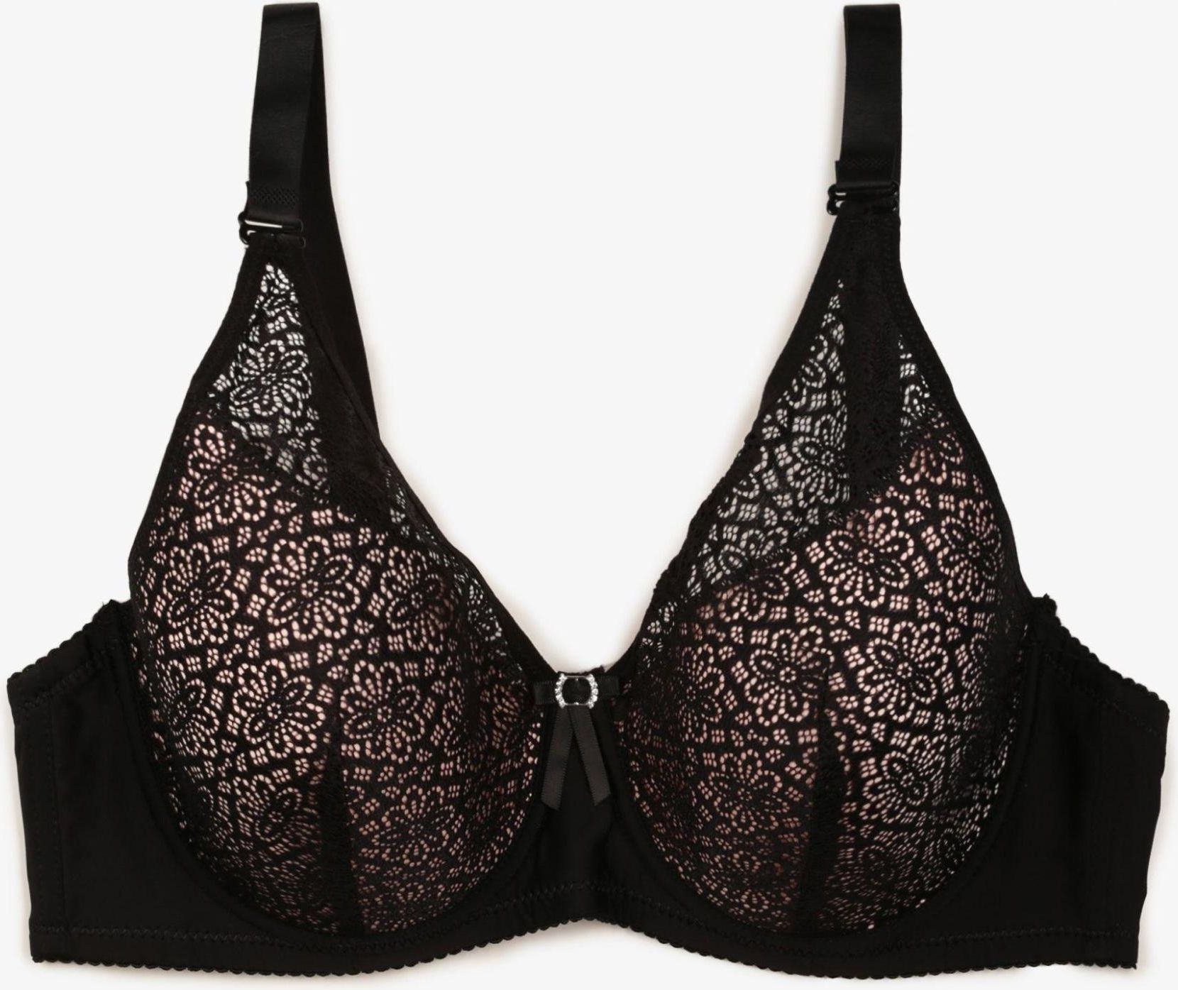 Renee Czarno-Różowy Biustonosz damski 95D Full Cup - Ceny i opinie ...