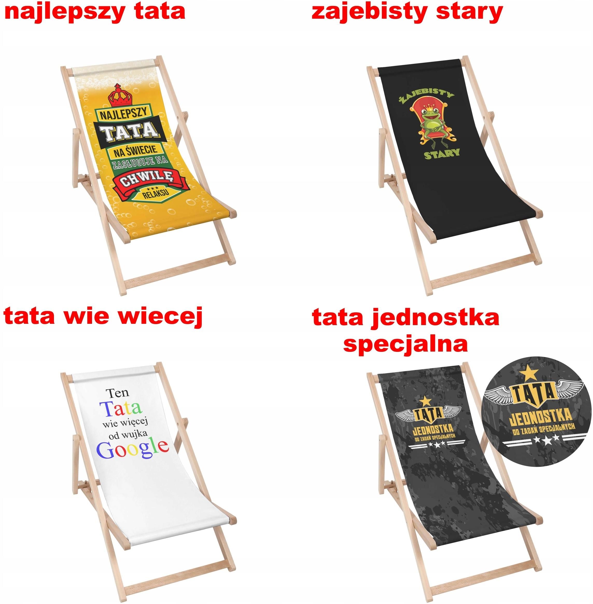 Dreamroots Leżak Na Dzień Taty Pomysł Tata Szef Drewniany Składany Ogrodowy - Ceny i opinie ...